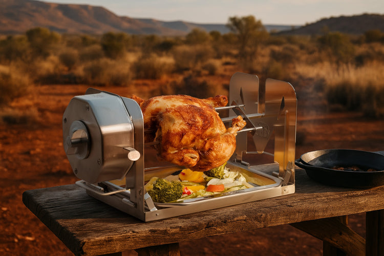 Portable, Cordless, Non-Electric Rotisserie for Anywhere Cooking – ROTO ...